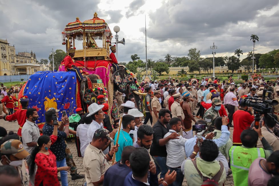 Mysore Dasara Program Mysore Dasara 2021 Jamboo Savari Colourful